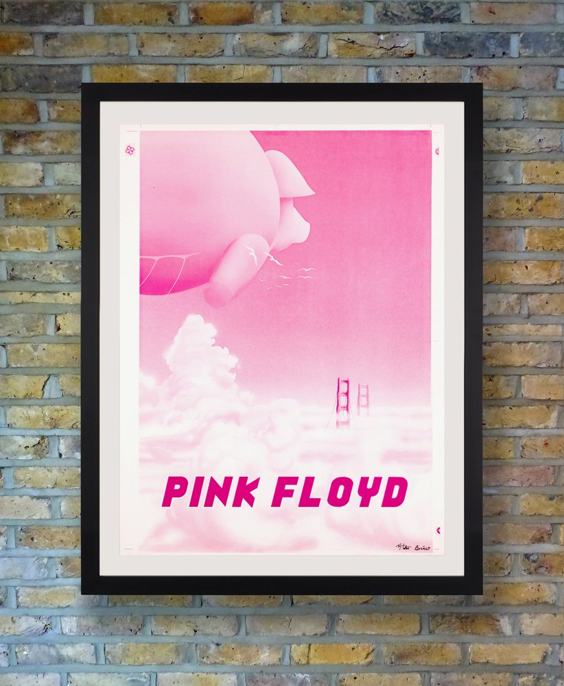 Pink Floyd Original Uncut Printers Progressive Proof Concert Poster ...