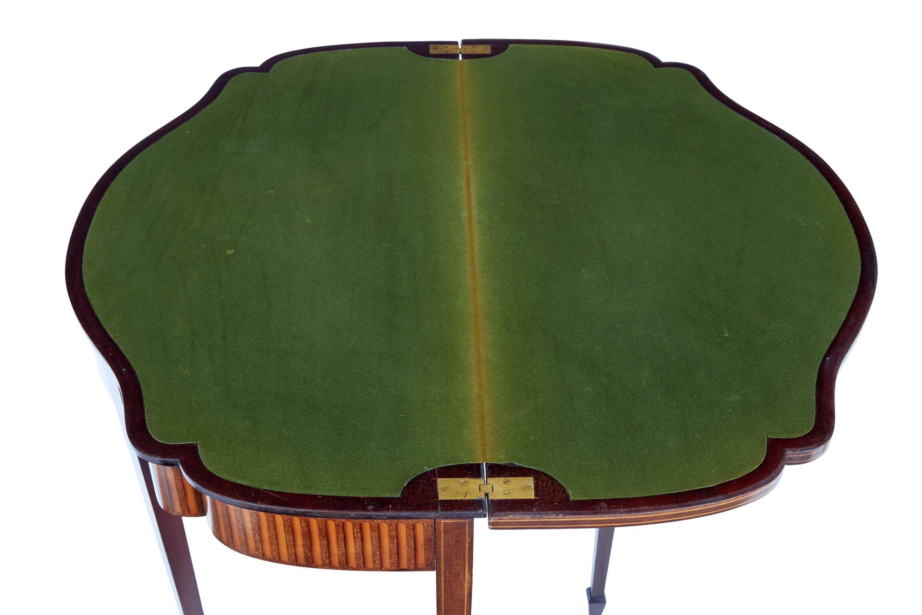 19th Century Sheraton Revival Inlaid Mahogany Card Table, 1880 for sale ...