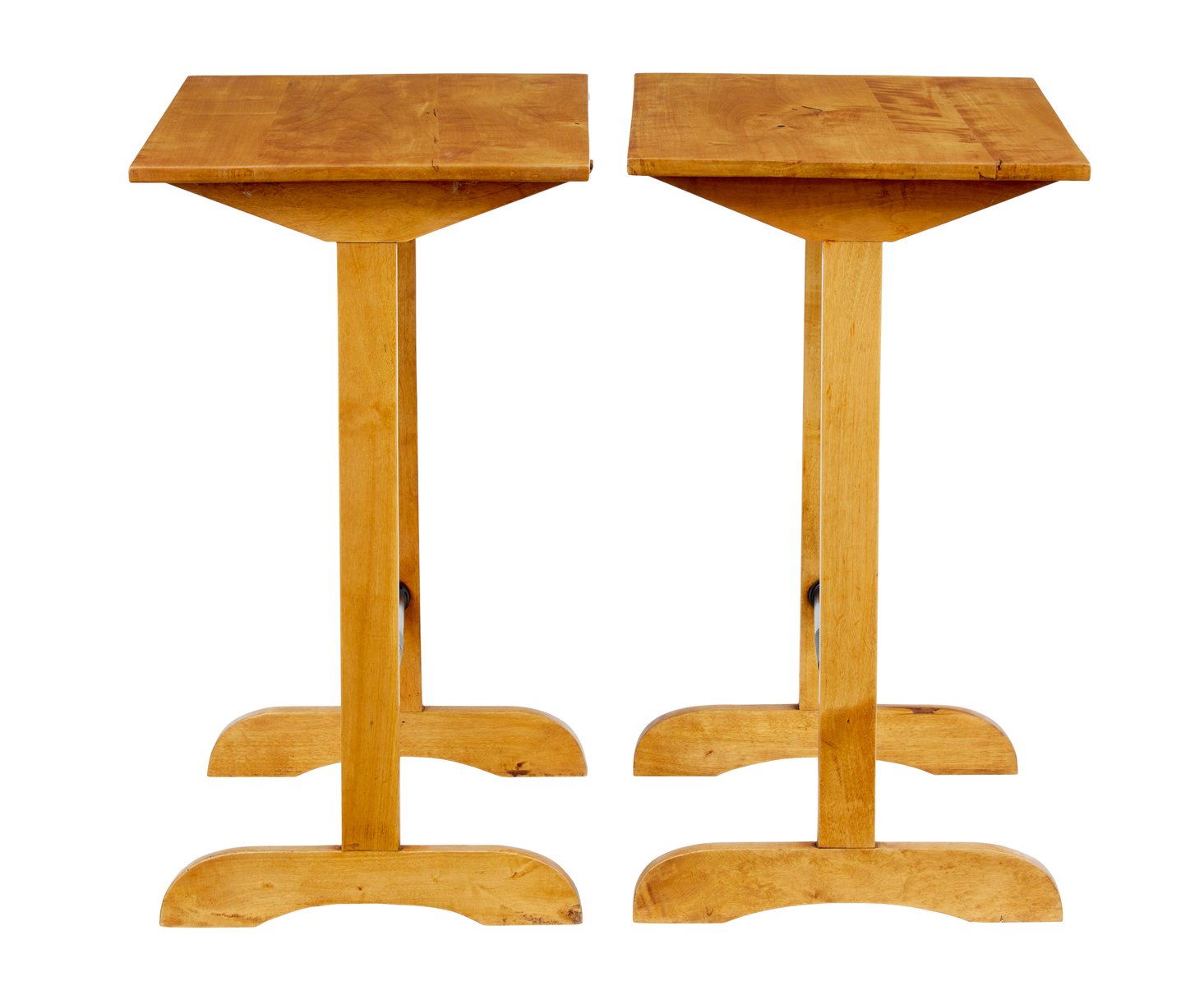 Early 20th Century Swedish Birch Side Tables, 1920, Set of 2 for sale ...