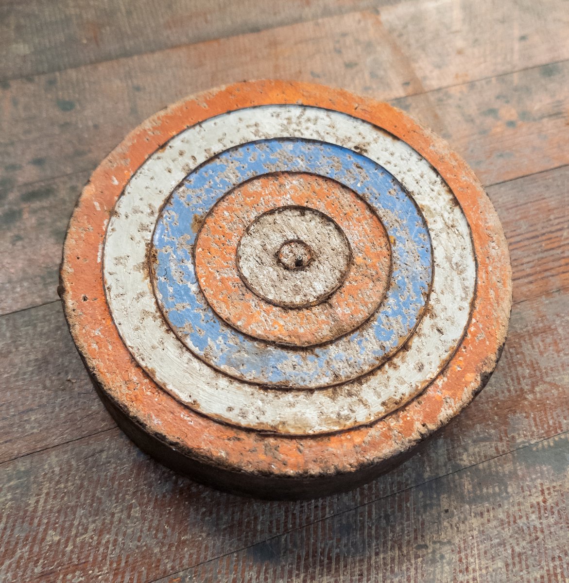 Folk Art Rustic Farmhouse Bullseye Darts Target, 1890s for sale at Pamono