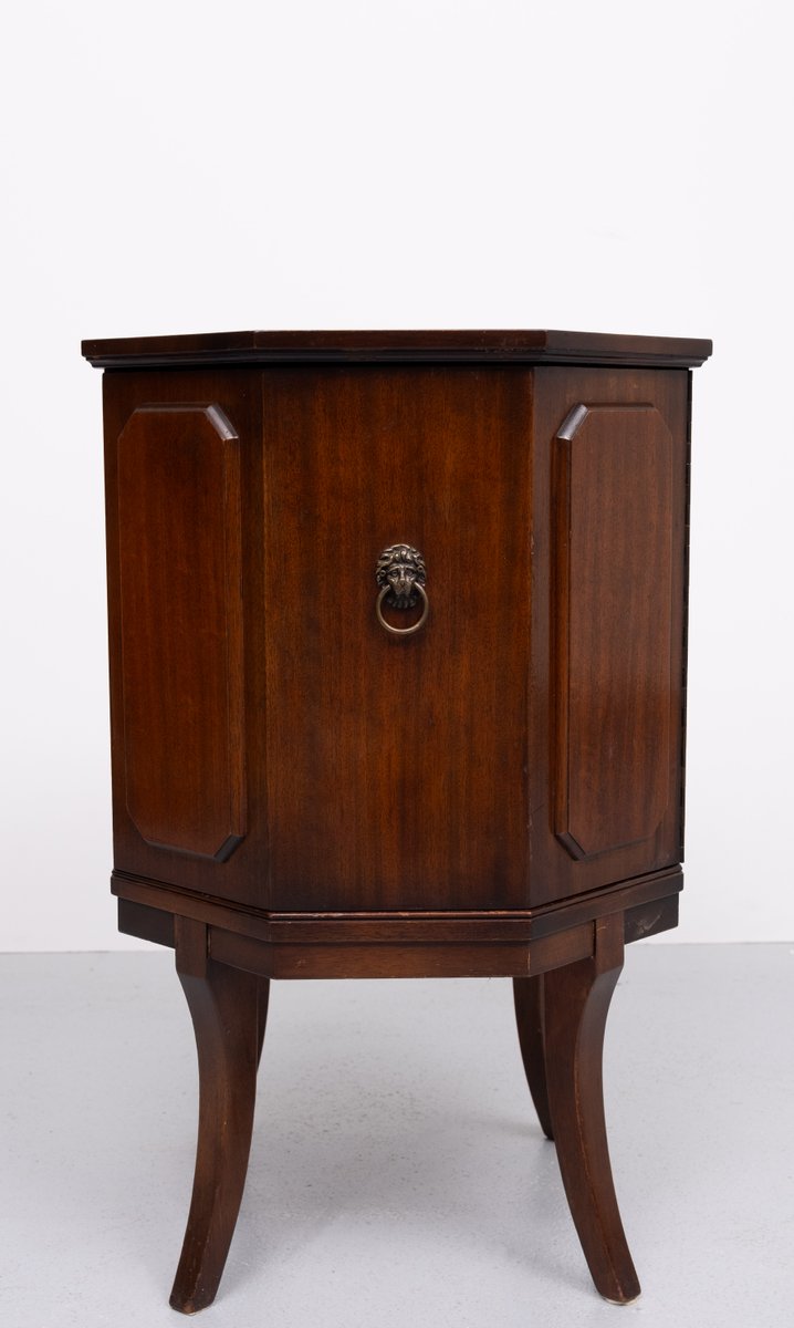 Octagonal Shaped Liquor Cabinet, England, 1950s for sale at Pamono
