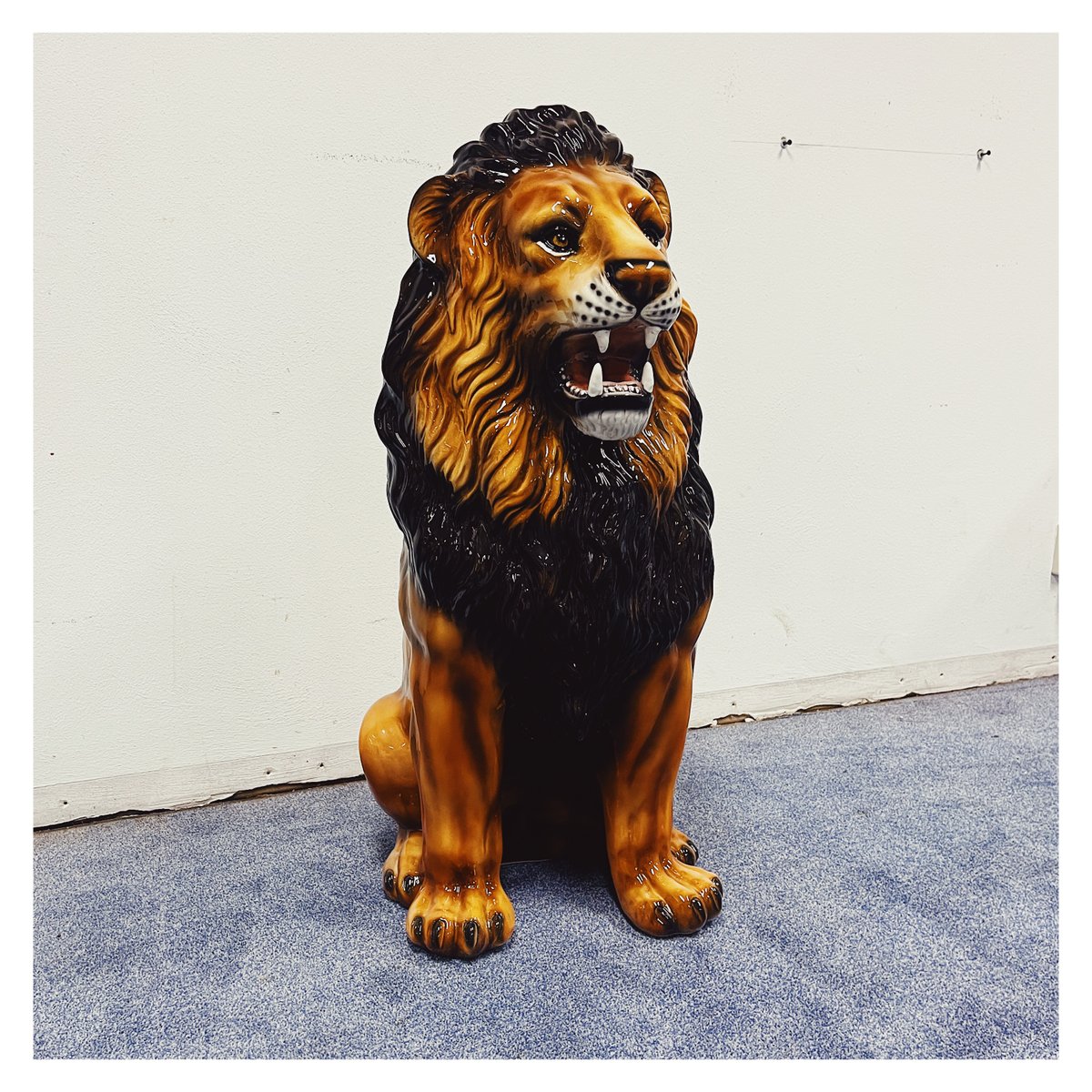 Lion Ceramic Statue from Ceramiche Boxer for sale at Pamono