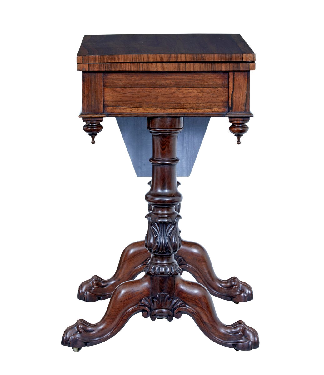 19th Century William IV Flip Top Side Table, 1830 for sale at Pamono