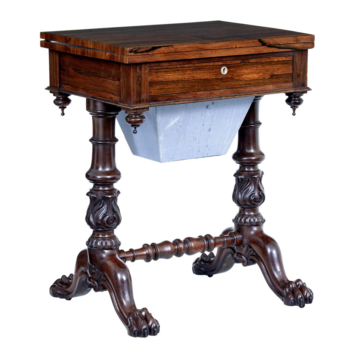 19th Century William IV Flip Top Side Table, 1830 for sale at Pamono