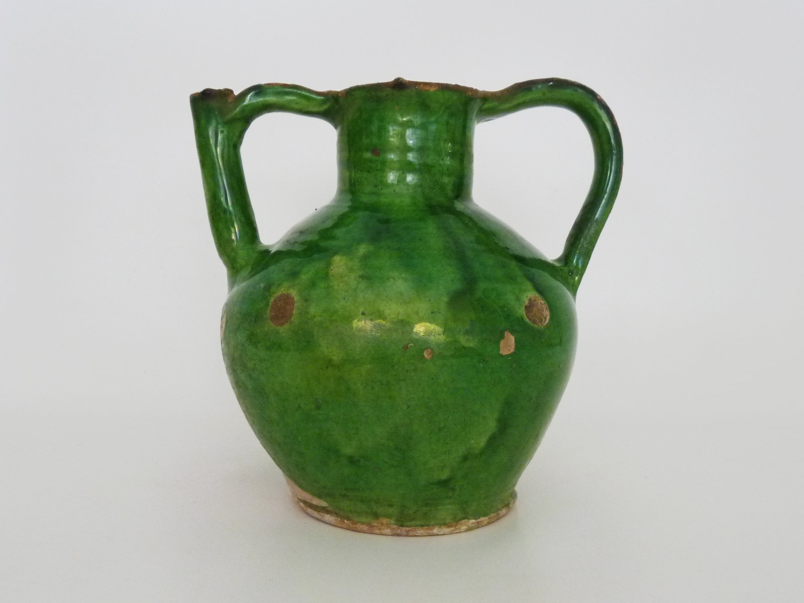 Green Glazed Terracotta Water Pitcher for sale at Pamono