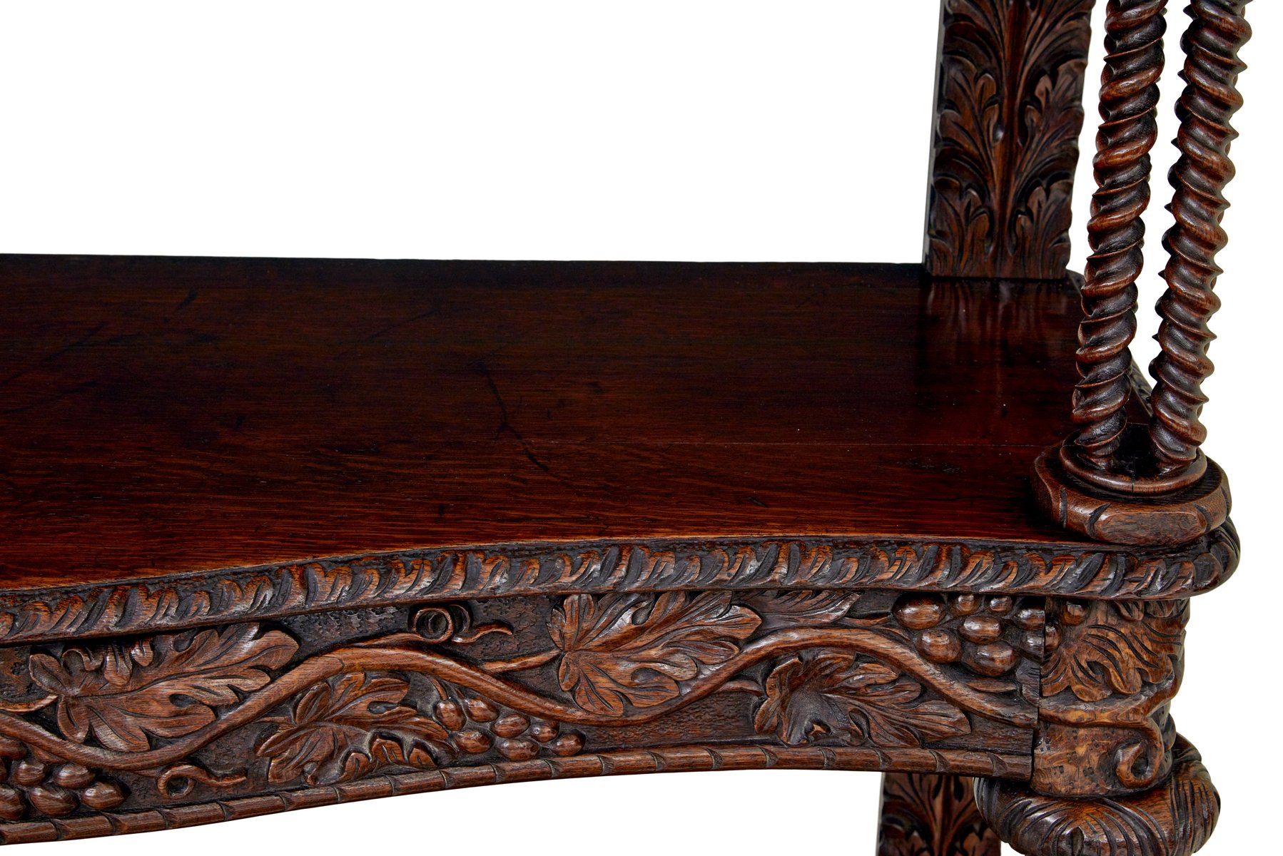 19th Century Profusely Carved Victorian Oak Buffet, 1870s for sale at ...