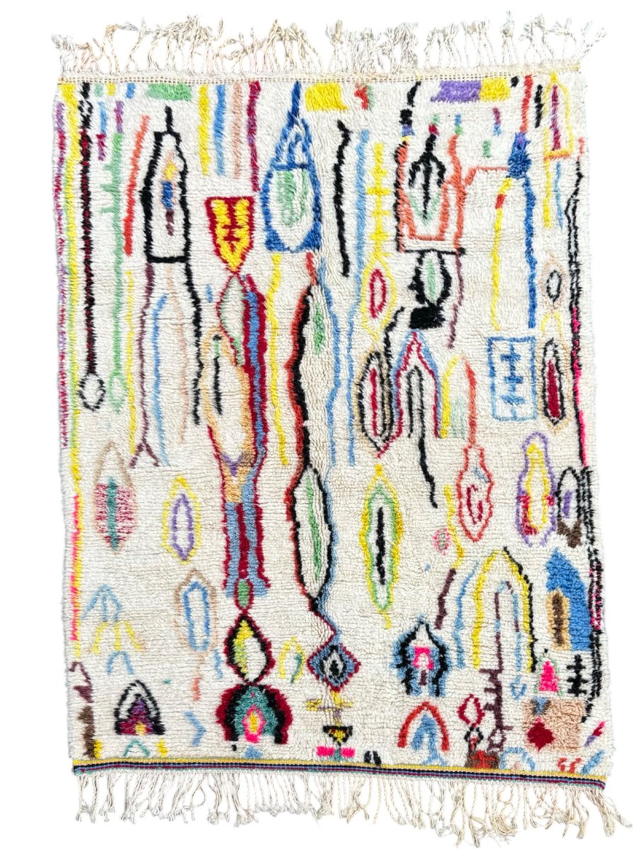 Moroccan Beni Ouarain Rug, 1990s for sale at Pamono
