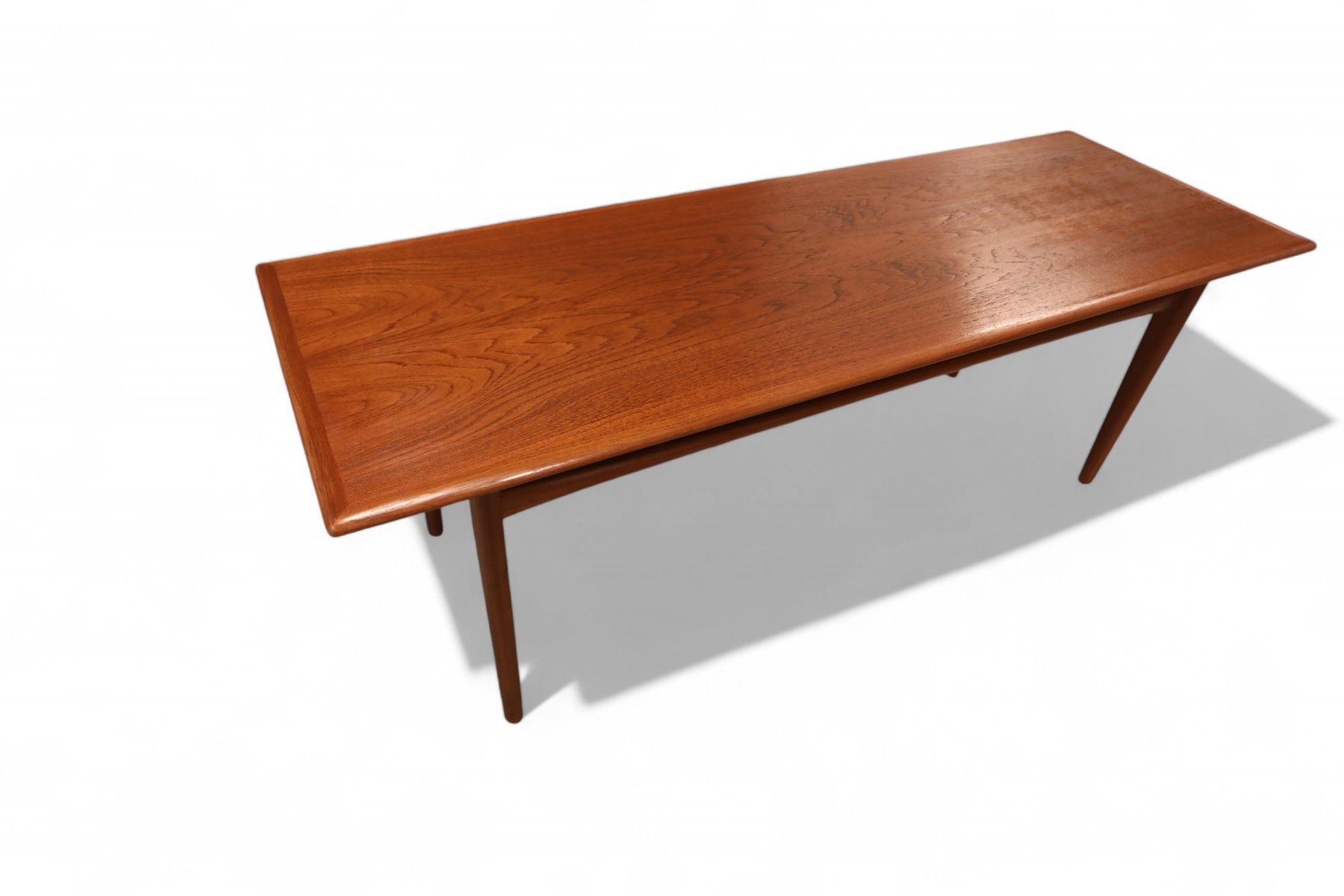 Vintage Danish Teak Coffee Table with Magazine Rack by Robert ...