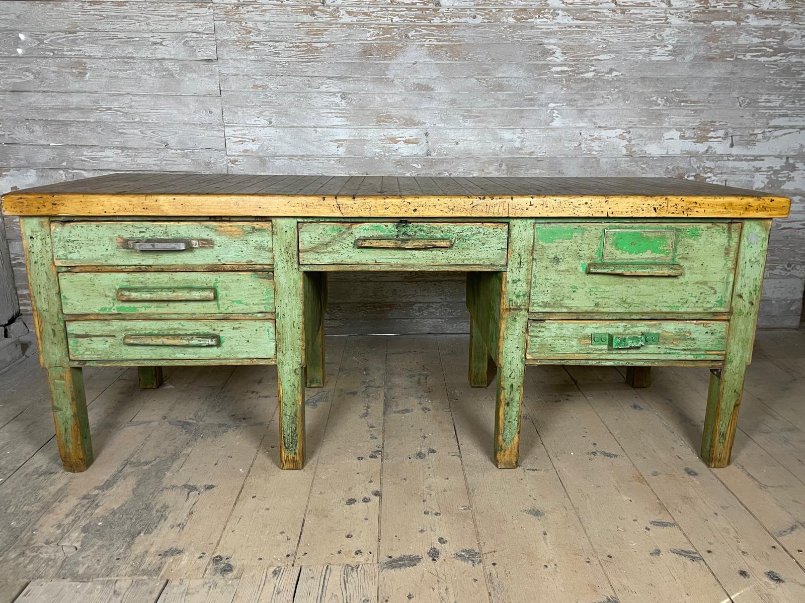 Vintage Industrial Workbench for sale at Pamono