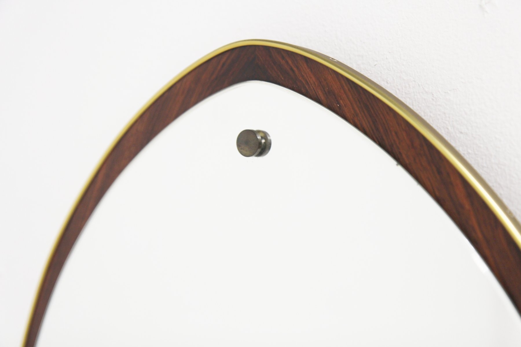 Scandinavian Rosewood Mirror, 1950 for sale at Pamono