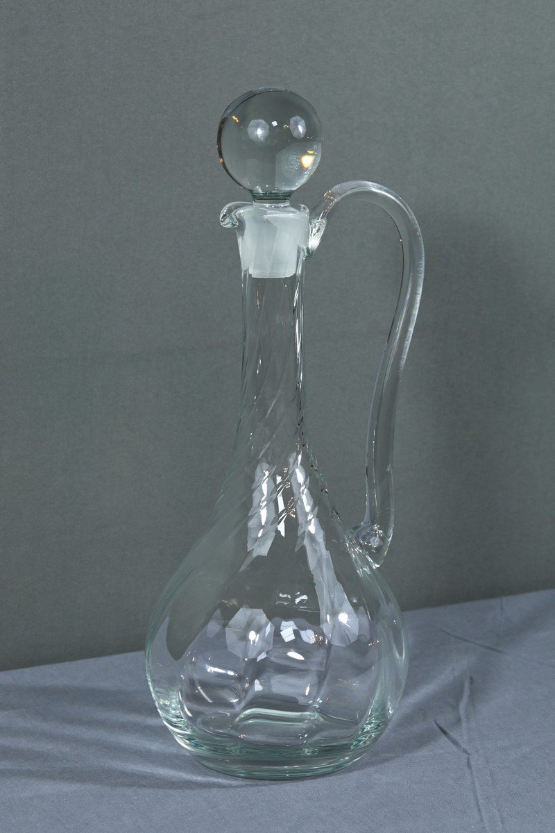 1st Part 20th Century Decanter in Fine Glass, 1890s for sale at Pamono