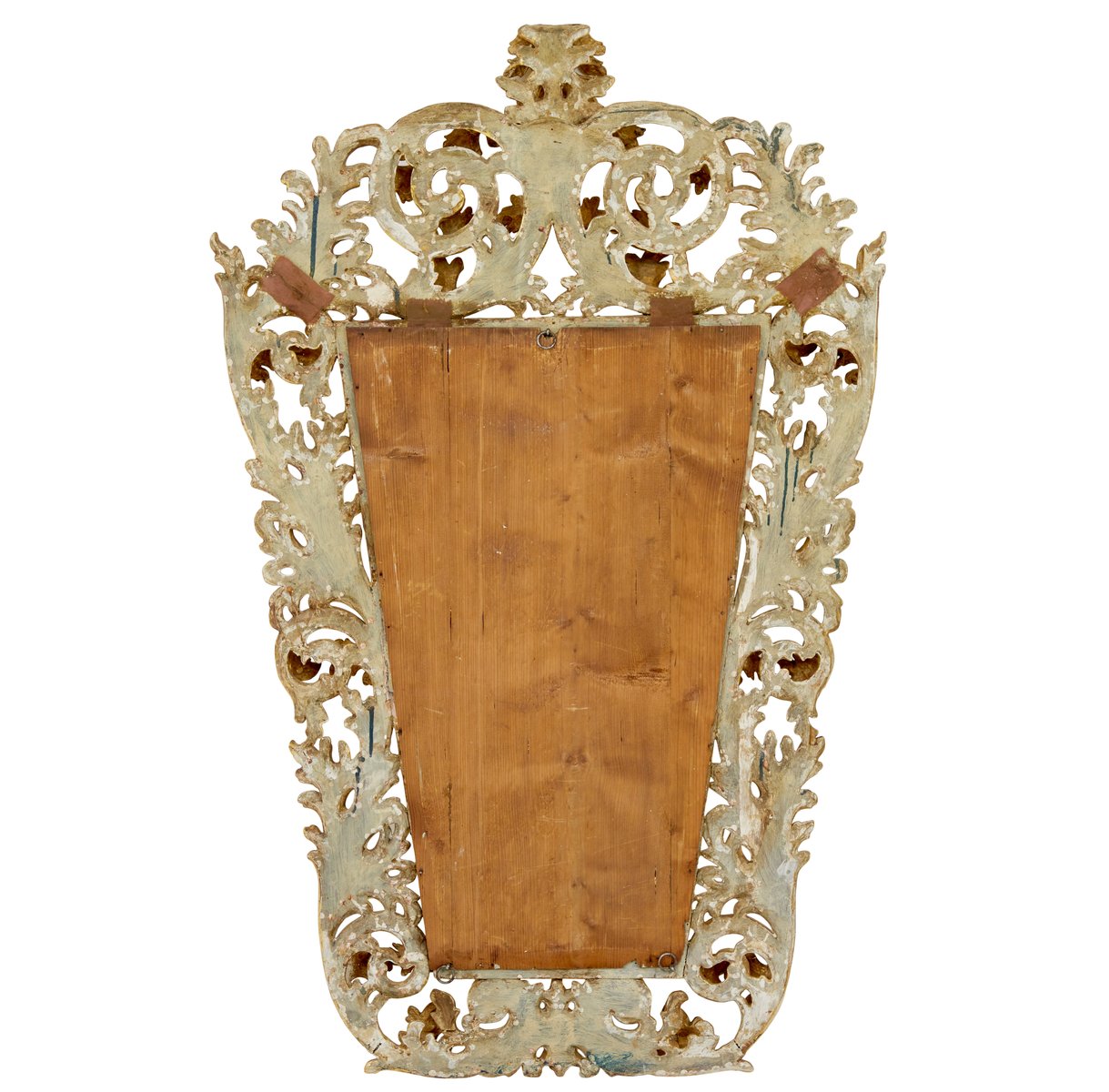 Antique Italian Rococo Carved Giltwood Mirror, 1730 for sale at Pamono