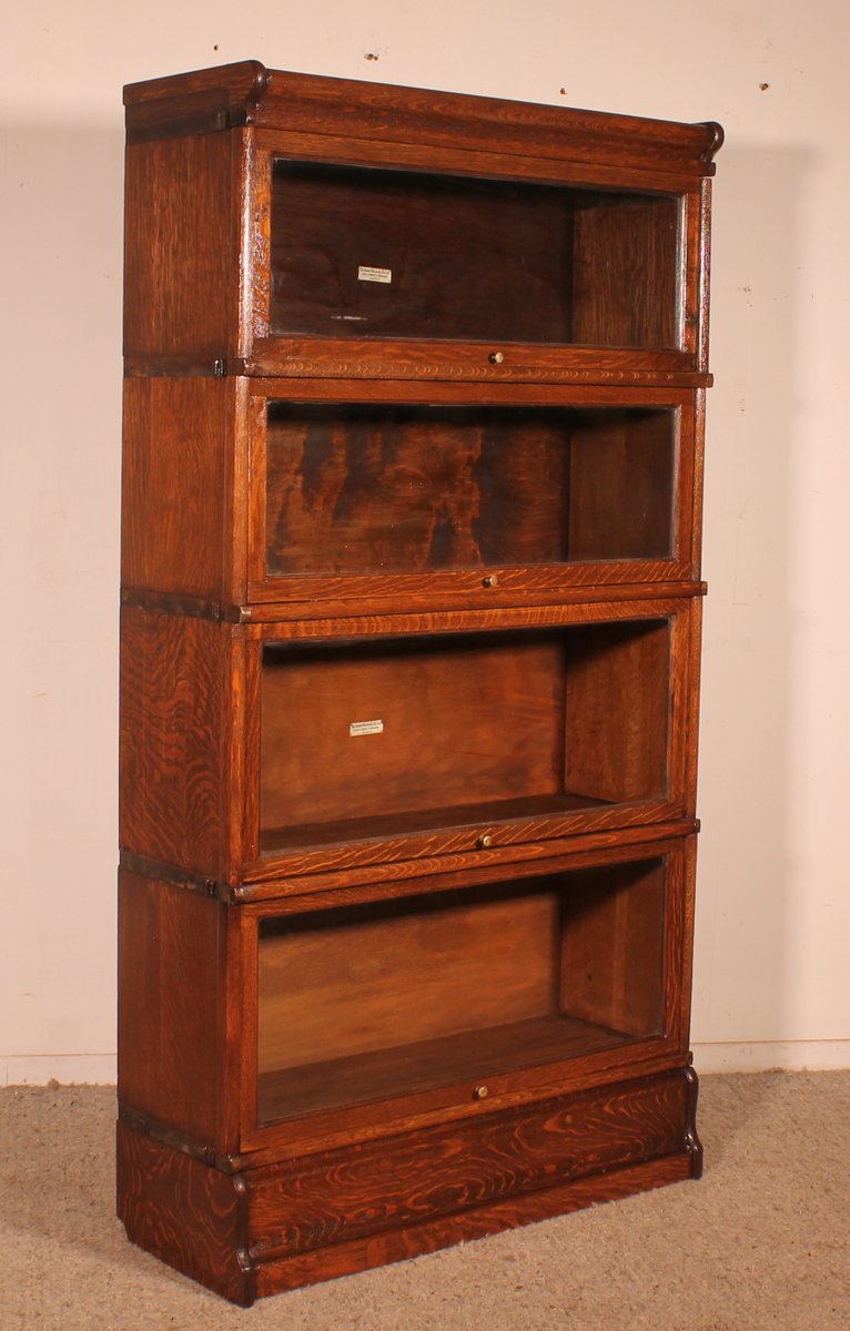 Vintage Stacking Bookcase in Oak for sale at Pamono