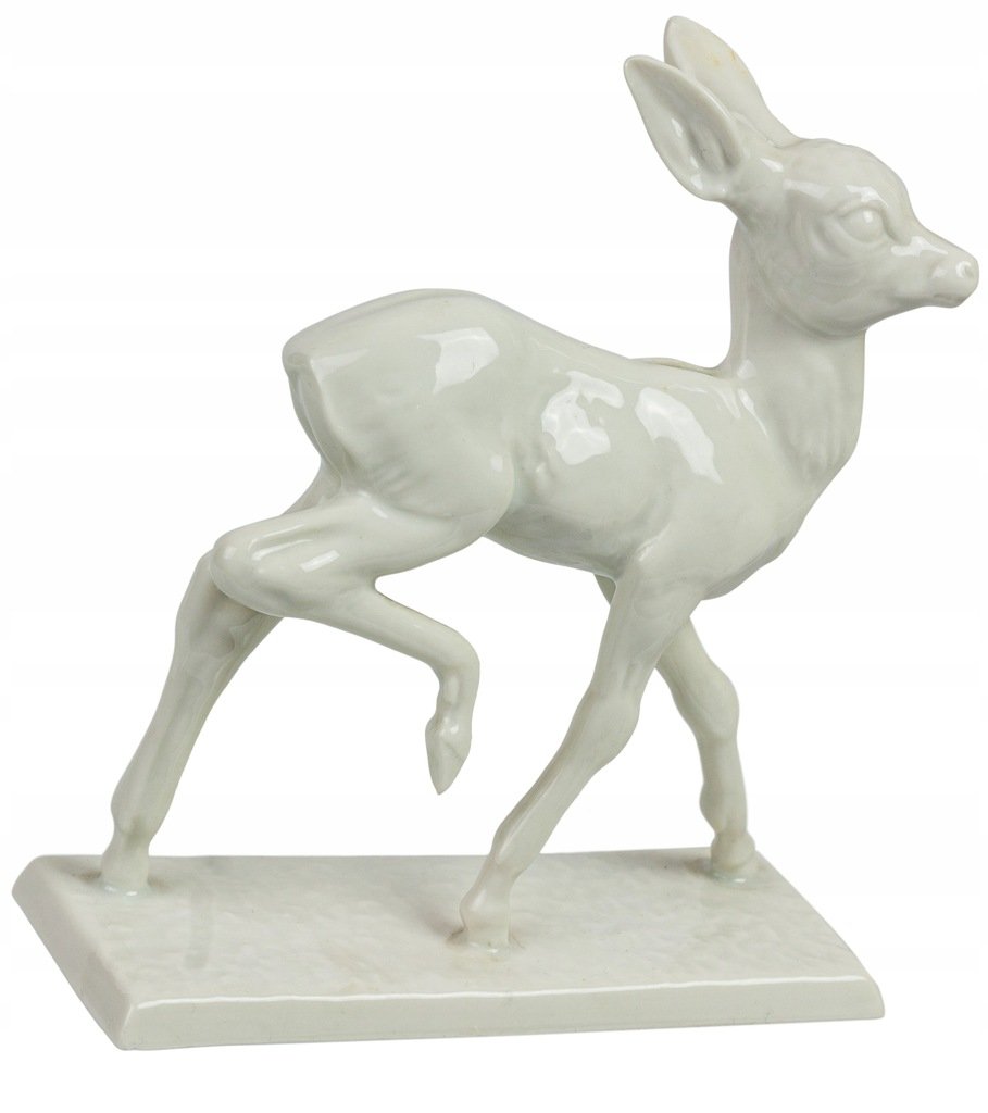 Art Deco Fawn Figure by Willi Münch-Khe for Rosenthal Porcelain, 1940s ...