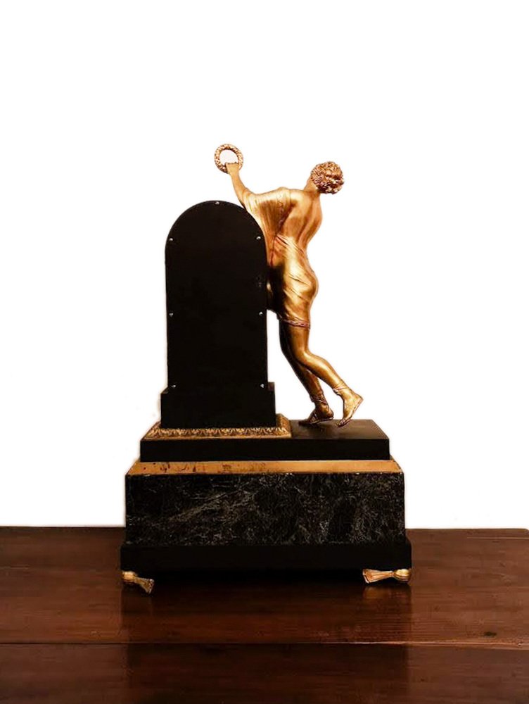 French Empire Gilt Clock by Claude Gallé, 19th Century for sale at Pamono