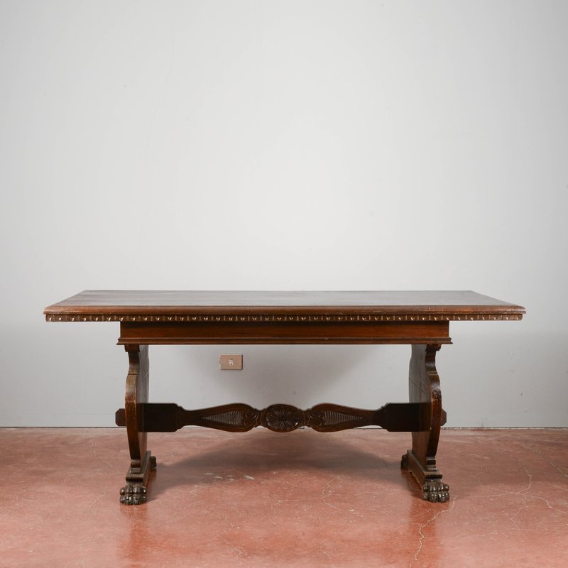 Italian Renaissance Table in Walnut for sale at Pamono
