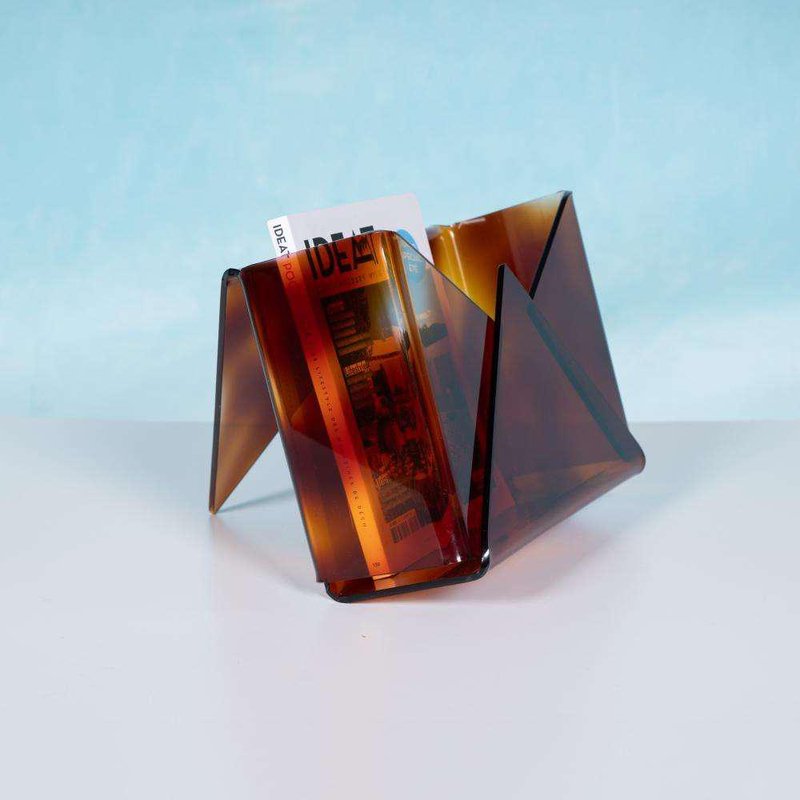 Vintage Reading Tray in Curved Acrylic Glass for sale at Pamono