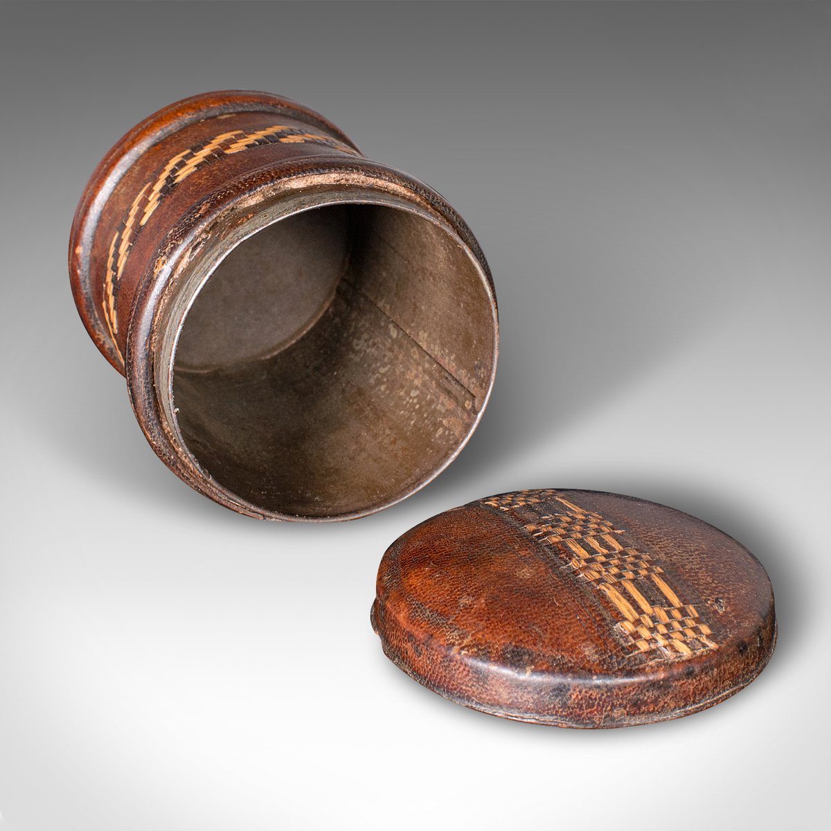 English Storage Tins, 1920s, Set of 4 for sale at Pamono