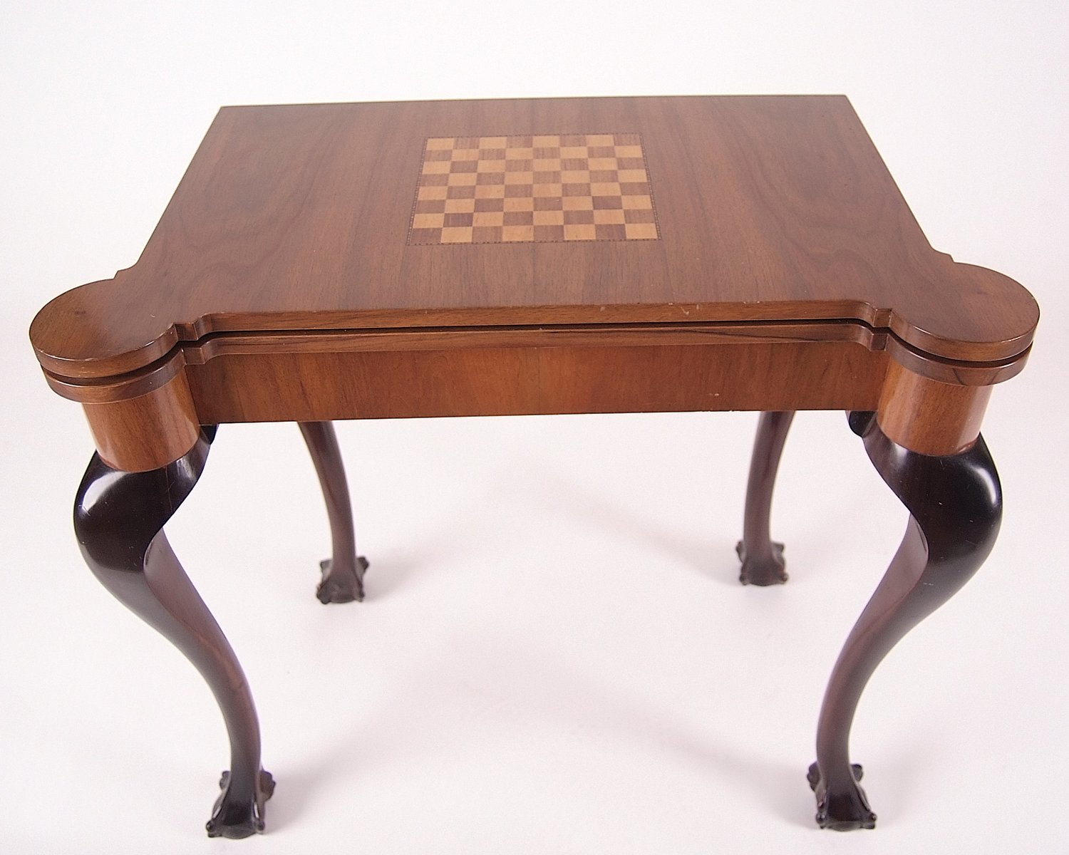 Mid-19th Century English Style Walnut Card Table for sale at Pamono