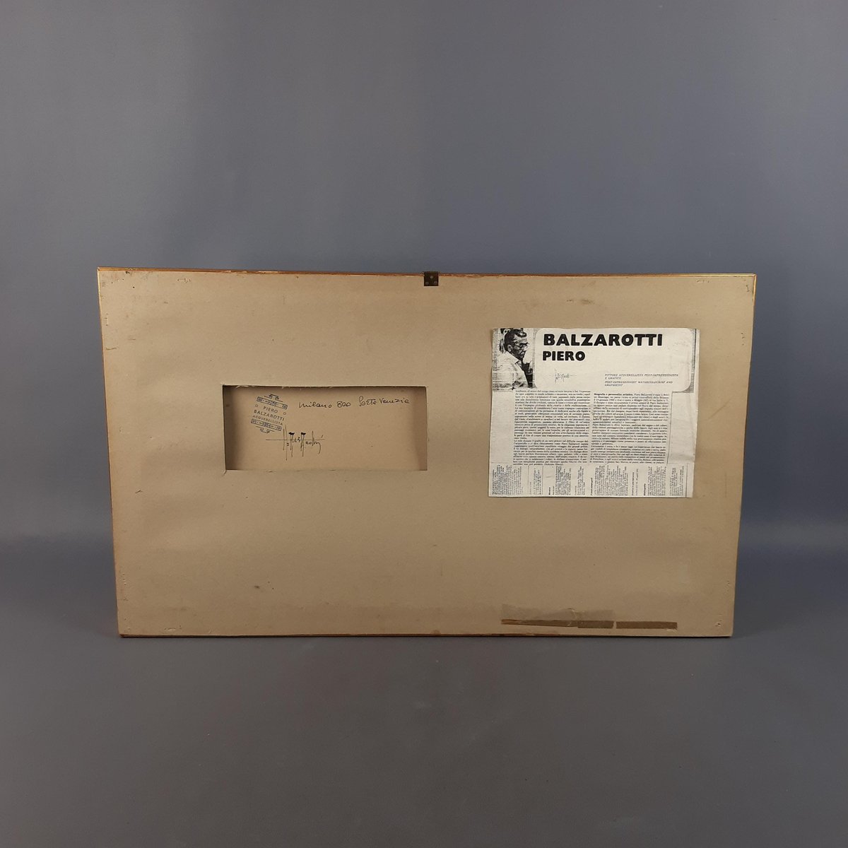 Piero Balzarotti, Porta Venezia Milano, 1960s, Watercolor for sale at Pamono