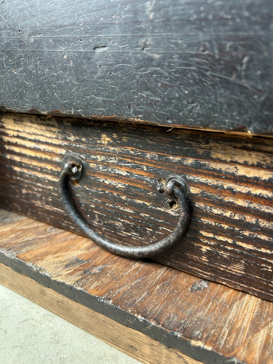 Antique Japanese Storage Chest with Drawer for sale at Pamono
