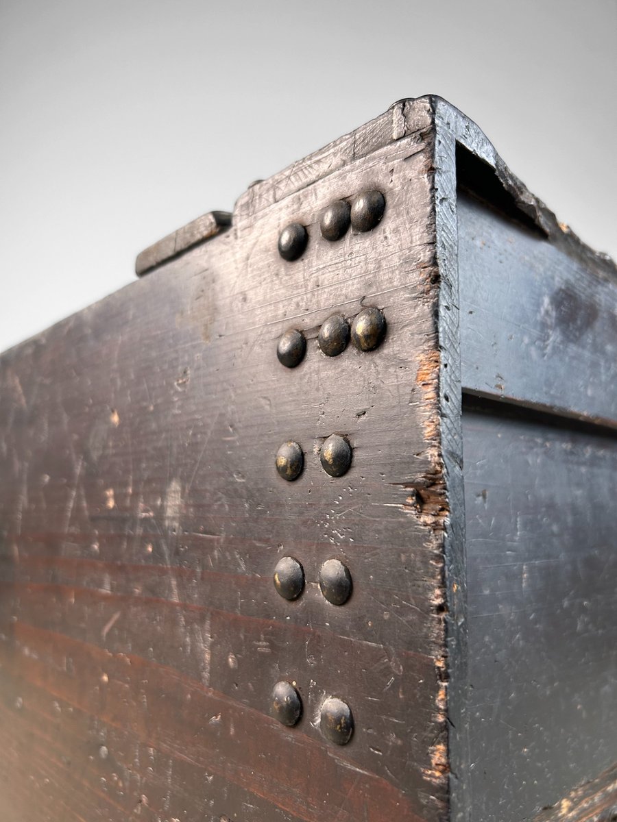 Antique Japanese Storage Chest with Drawer for sale at Pamono