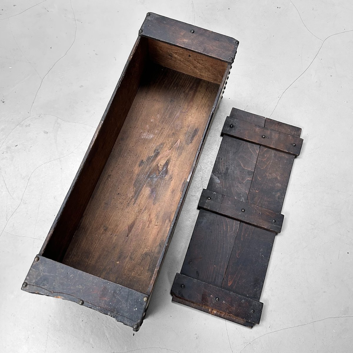 Antique Japanese Storage Chest with Drawer for sale at Pamono