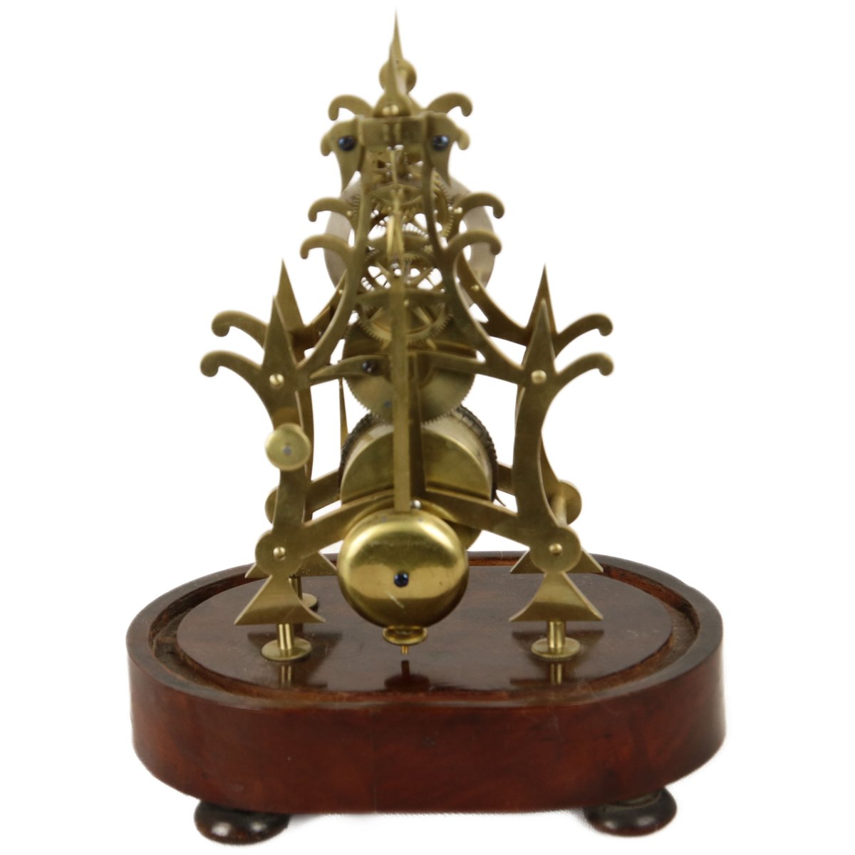 Small Antique Skeleton Clock, England, 19th Century for sale at Pamono