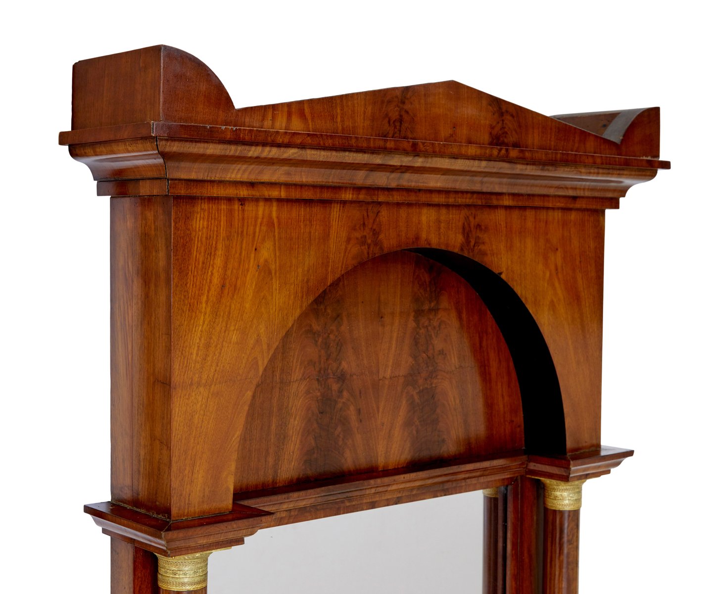 Antique Empire Revival Mahogany Pier Mirror, 1870 for sale at Pamono