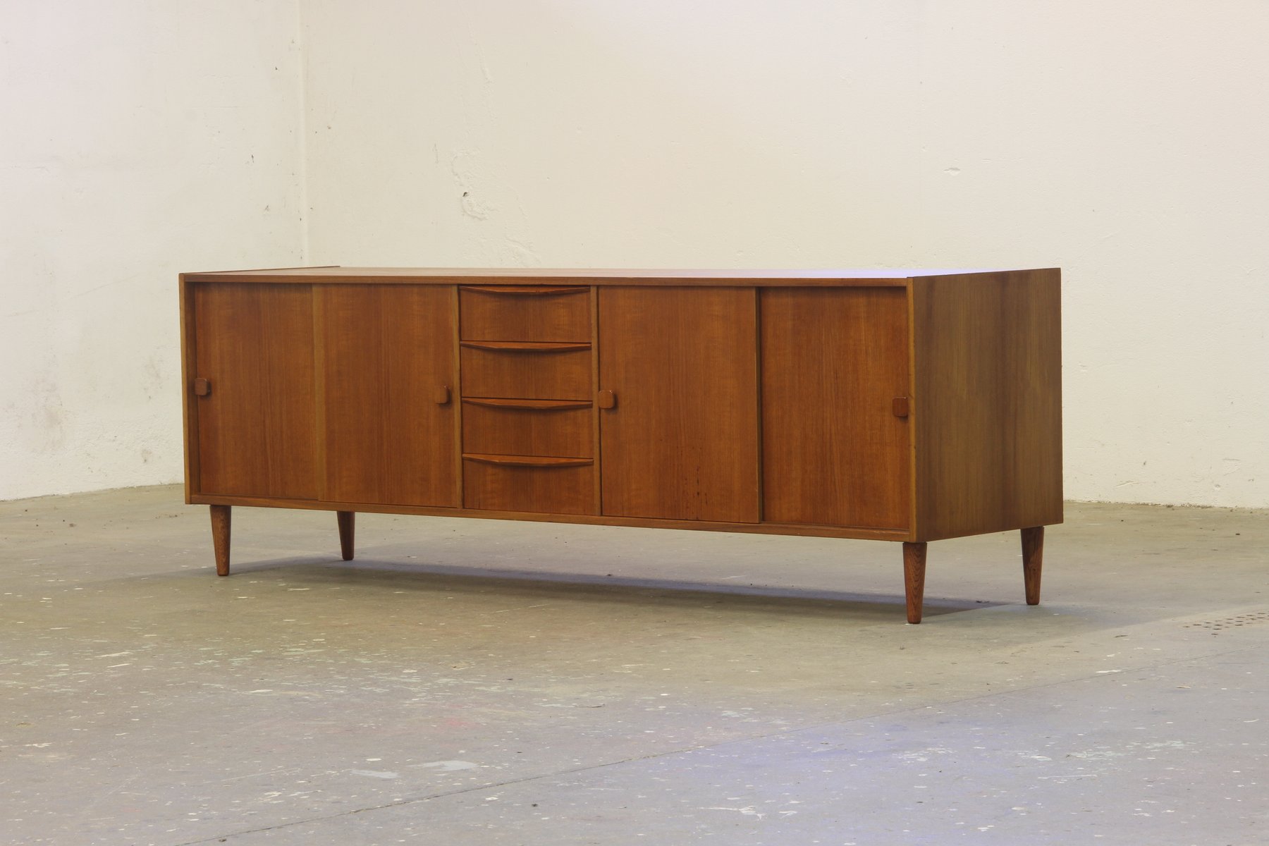 Mid-Century Danish Lowboard in Teak, 1960s for sale at Pamono