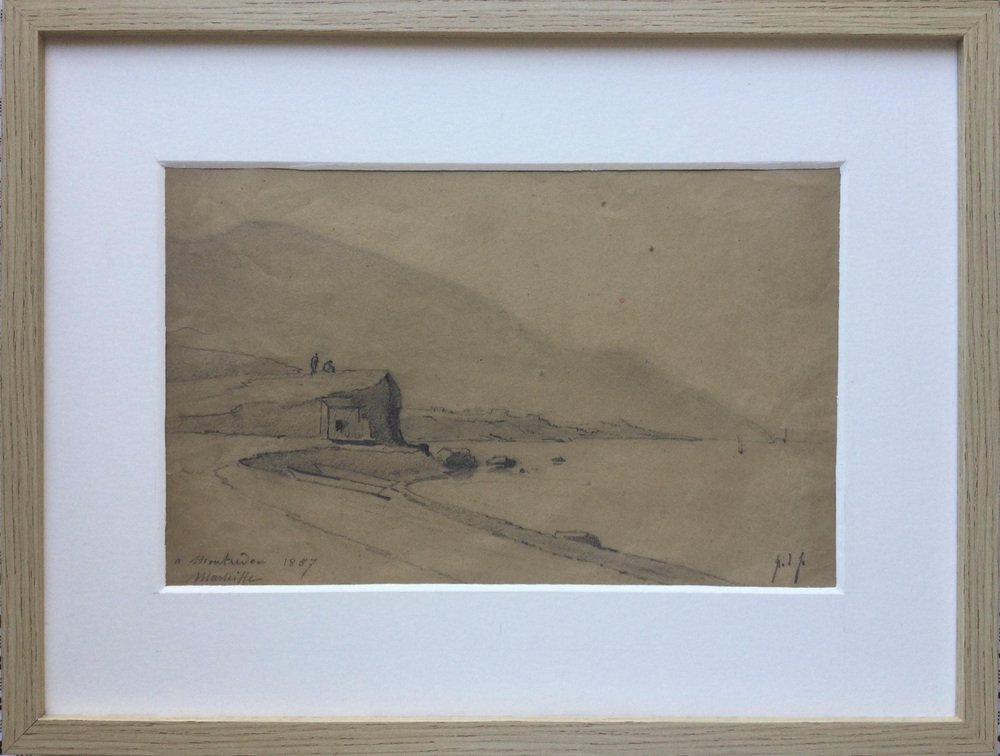 Paul De Fabry, Marseille-Montredon, 1857, Pencil Drawing for sale at Pamono
