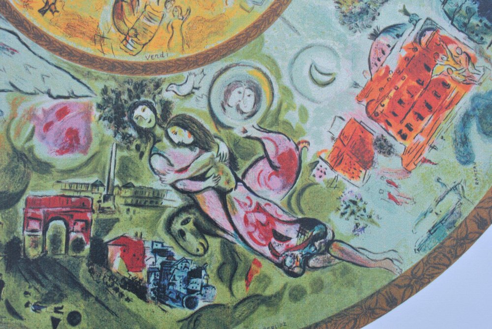 Marc Chagall, Ceiling of the Garnier Opera, Lithograph for sale at Pamono