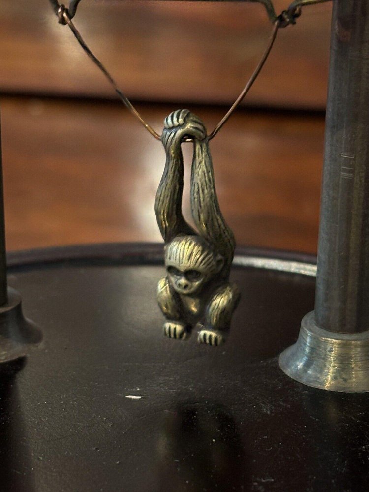 Skeleton Clock in Case with Swinging Monkey Pendulum for sale at Pamono