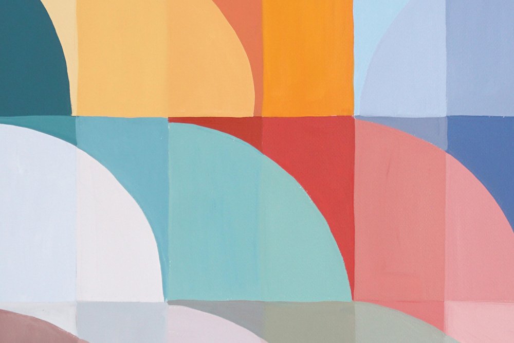 Natalia Roman, Stairway to the Sunset, 2024, Acryl auf Aquarellpapier bei Pamono kaufen