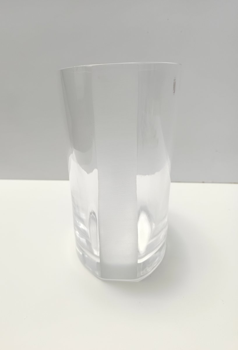 Transparent Murano Glass Vase by Carlo Moretti, Italy, 1990s for sale ...