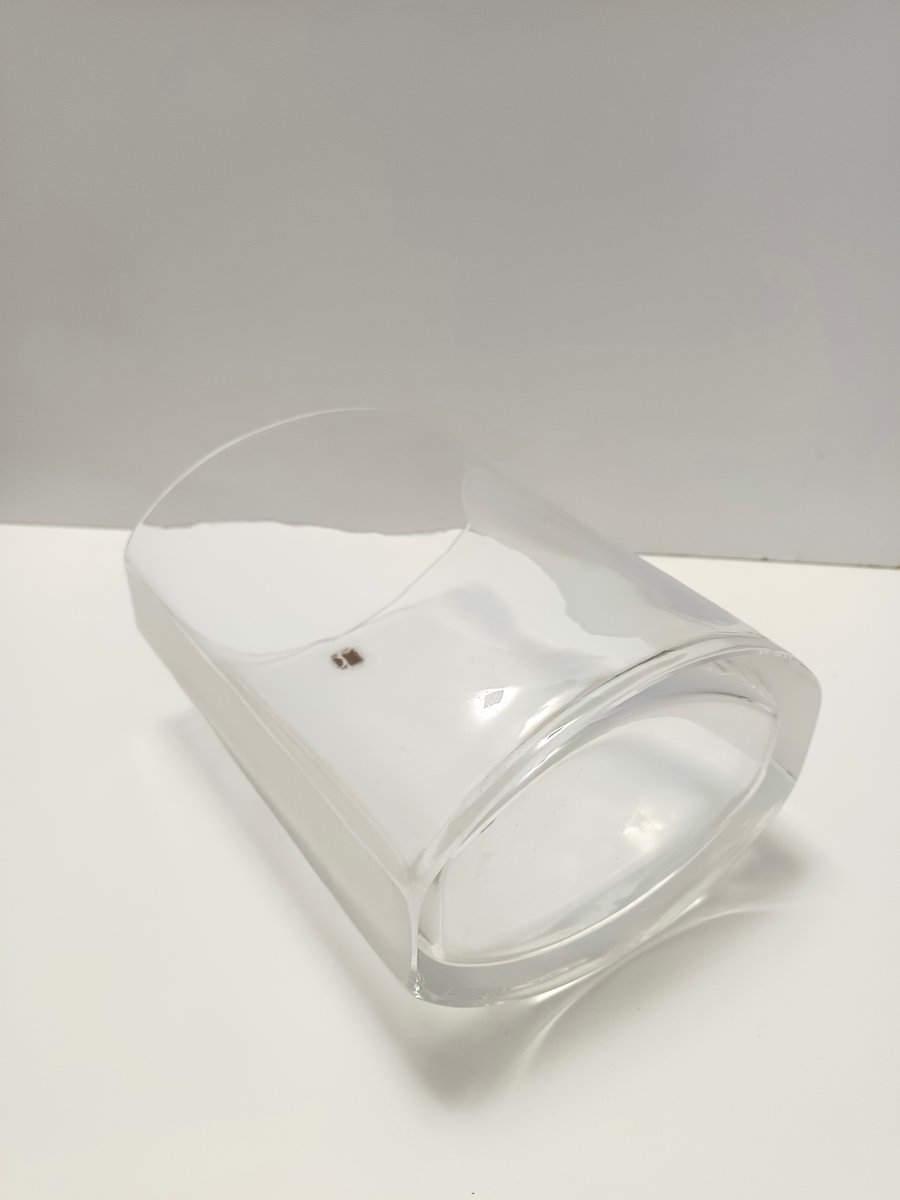 Transparent Murano Glass Vase by Carlo Moretti, Italy, 1990s for sale ...