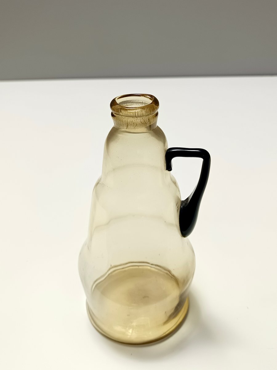 Straw Colored Murano Glass Pitcher Vase attributed to Vittorio Zecchin ...