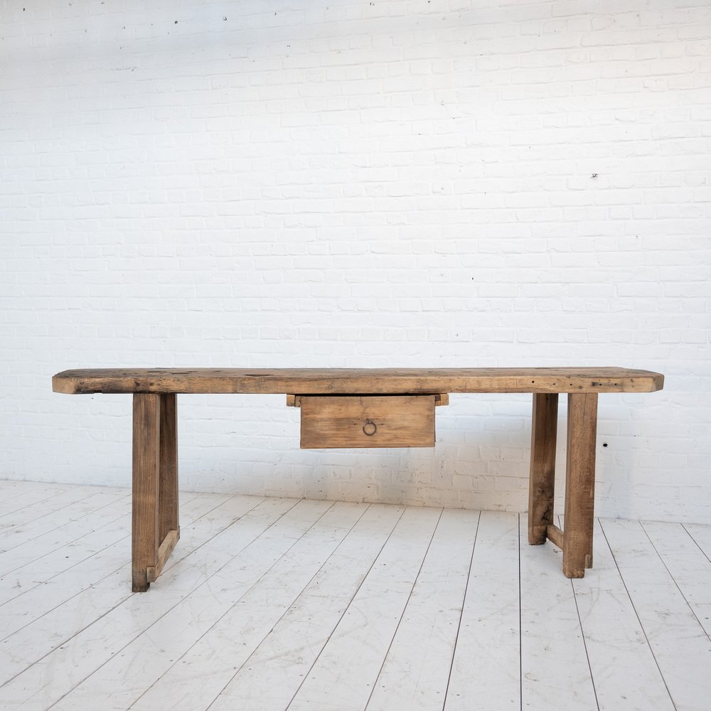 Primitive Oak Console, 1900s for sale at Pamono