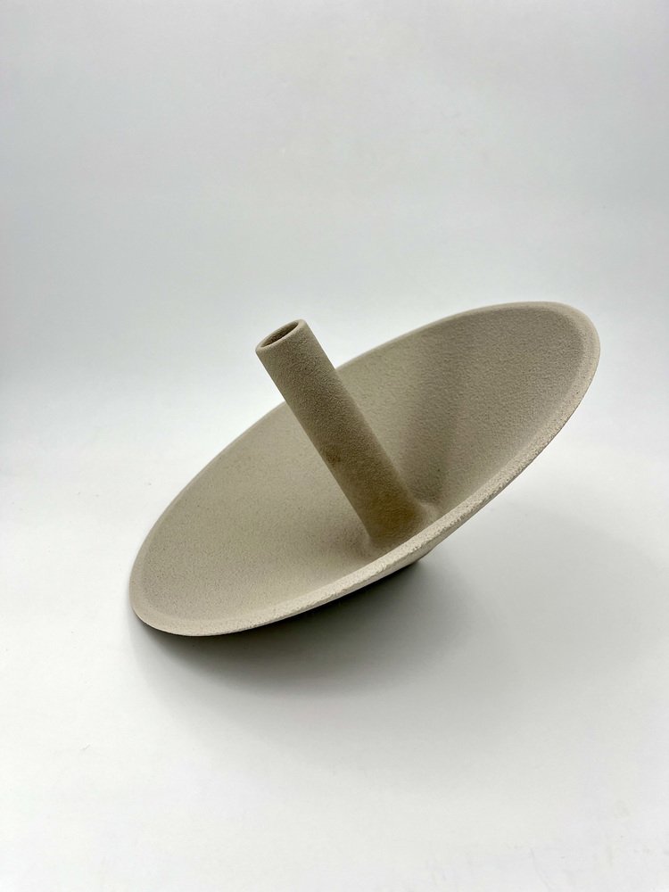 Vintage Beige Ceramic Spindle Solifloer Vase by Lineasette, Italy ...