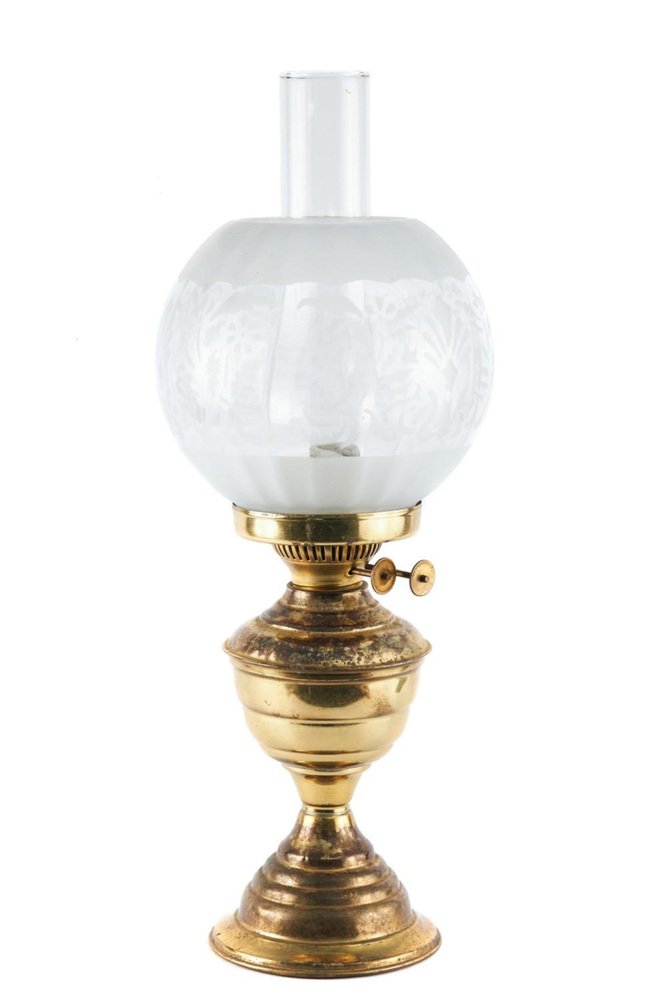 Brass Oil Lamp, 1900s for sale at Pamono