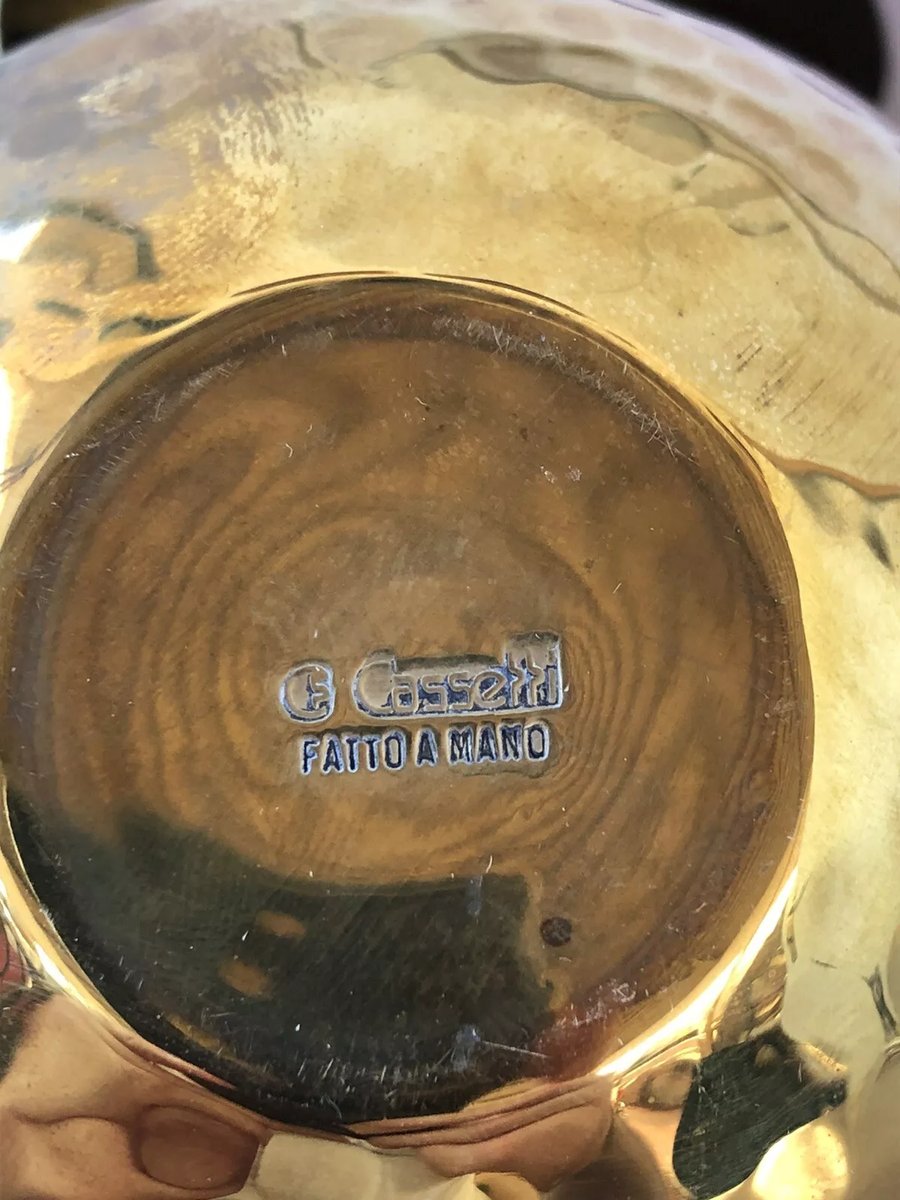 Handmade Brass Sphere Ashtray by Renzo Cassetti, Italy, 1960s for sale ...