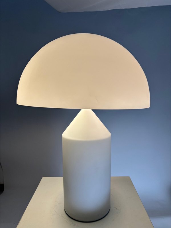 Glass Table Lamp Atollo 235 attributed to Vico Magistretti for Oluce ...