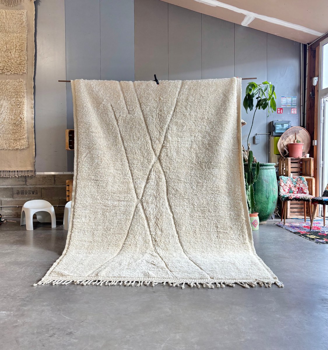 Large Moroccan Beni Ouarain Rug, 1990s for sale at Pamono