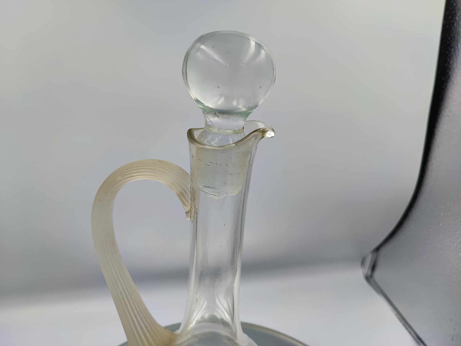 Antique Pre-War Glass Carafe, 1890s for sale at Pamono