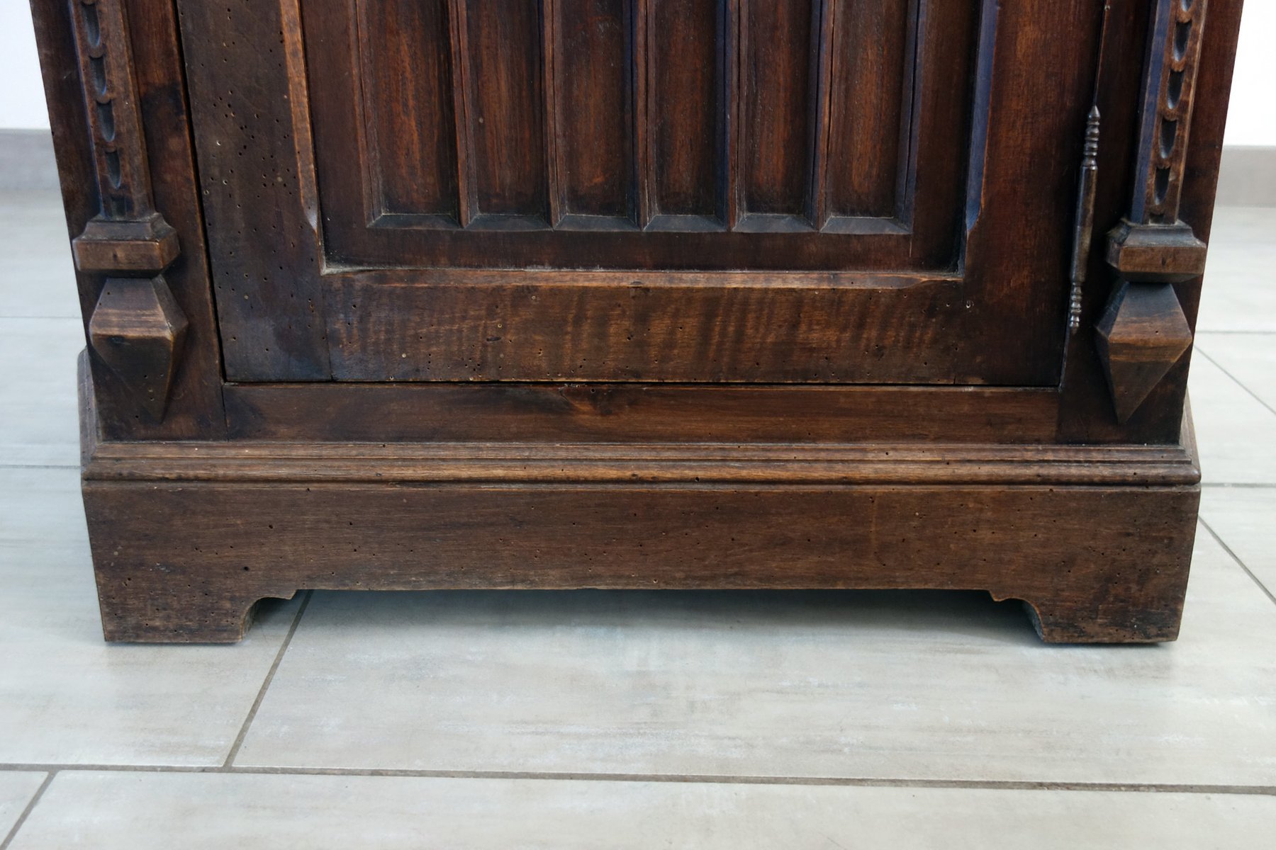 Gothic Storage Unit in Carved Walnut, France, 19th Century for sale at ...