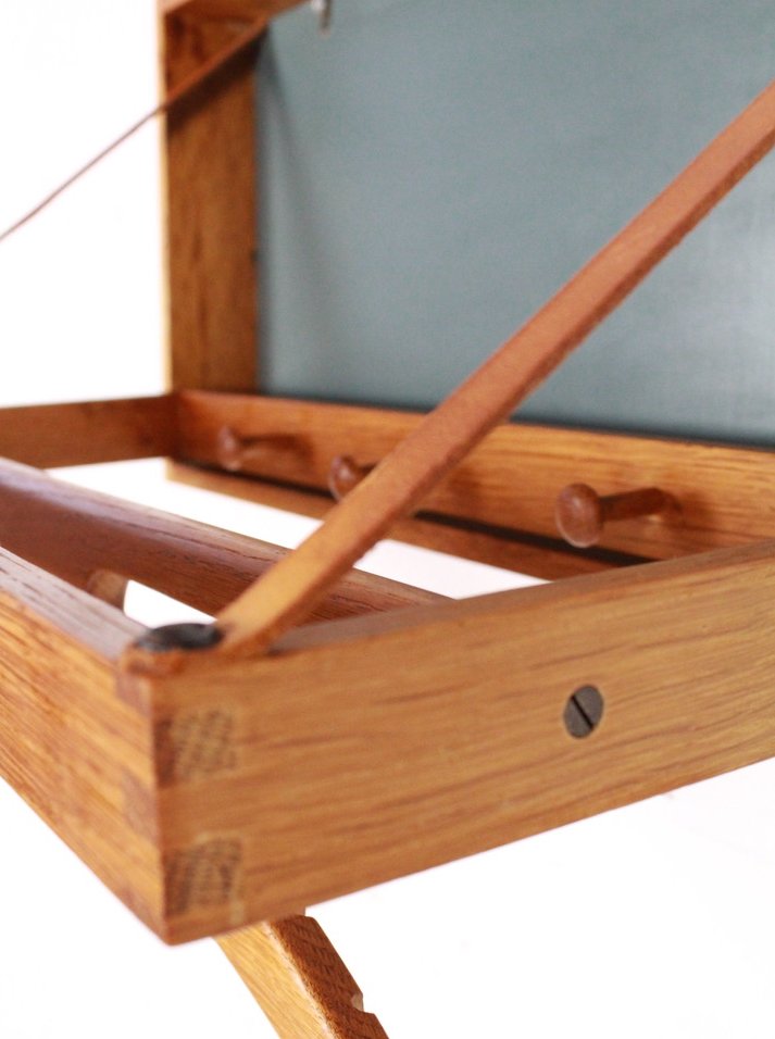 Klappbarer Kleiderbügel von Adam Hoff & Poul Østergaard für Virum Møbelsnedkeri, 1960er bei ...