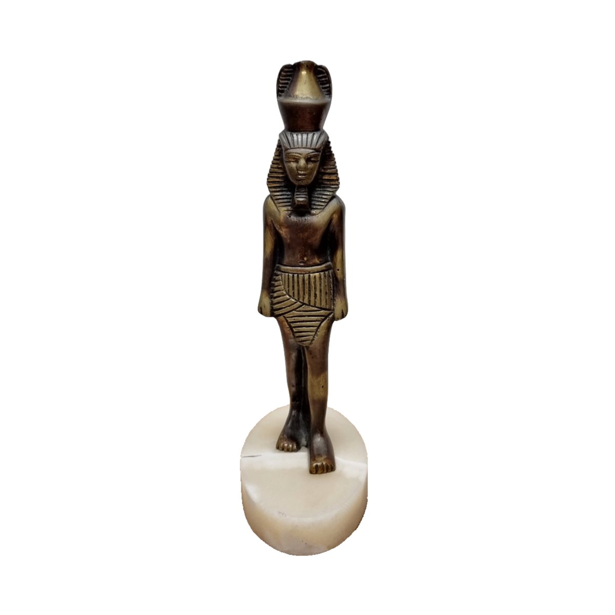 Vintage Bronze Pharaoh Statue, 20th Century for sale at Pamono