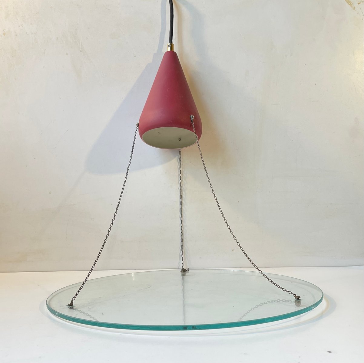 Vintage Italian Suspended Flying Disc Pendant Light, 1970s for sale at ...