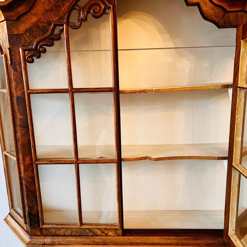 Vintage Dutch Wooden Wall Display Cabinet for sale at Pamono