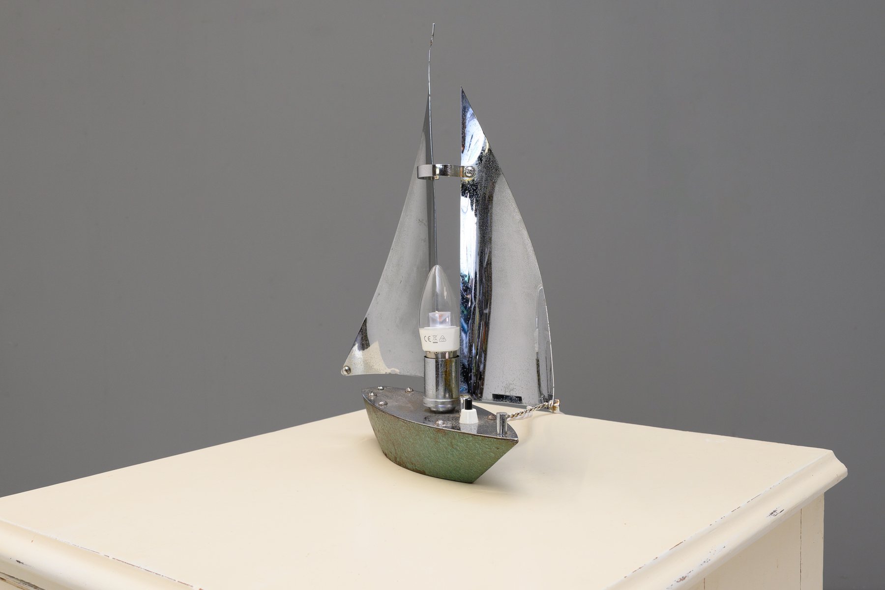 Boat Model Lamp, 1950s for sale at Pamono
